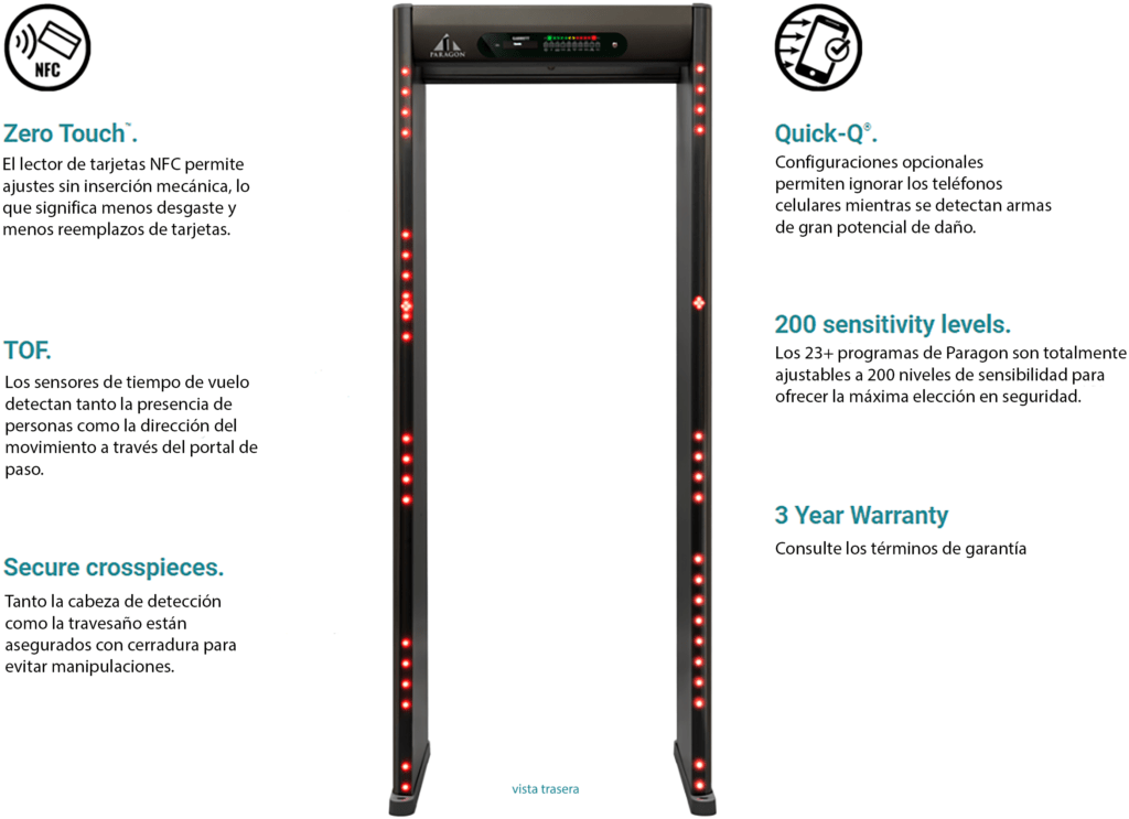 Arco detector de metales Garrett Paragon - Egecol